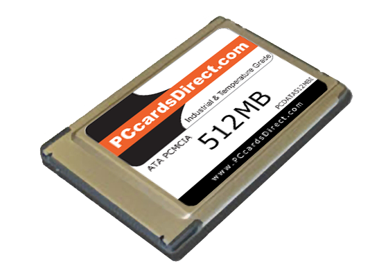 512MB PCMCIA Card ATA Type II, industrial temperature, industrial grade ...